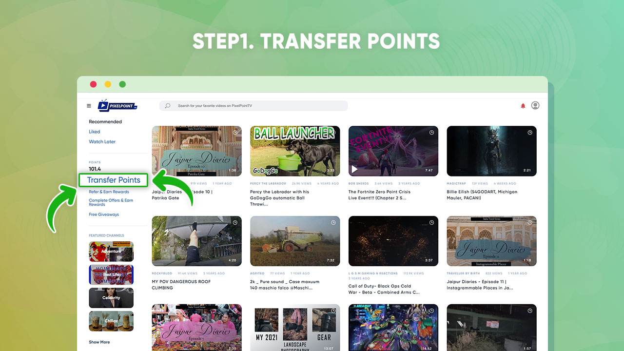 How to Redeem Points from PixelPoint to Lootup – Lootup.me